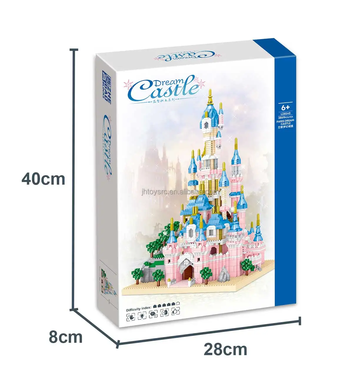 Diy Kid Toy Princess Castle Building Block Brick Assembly Architecture ...