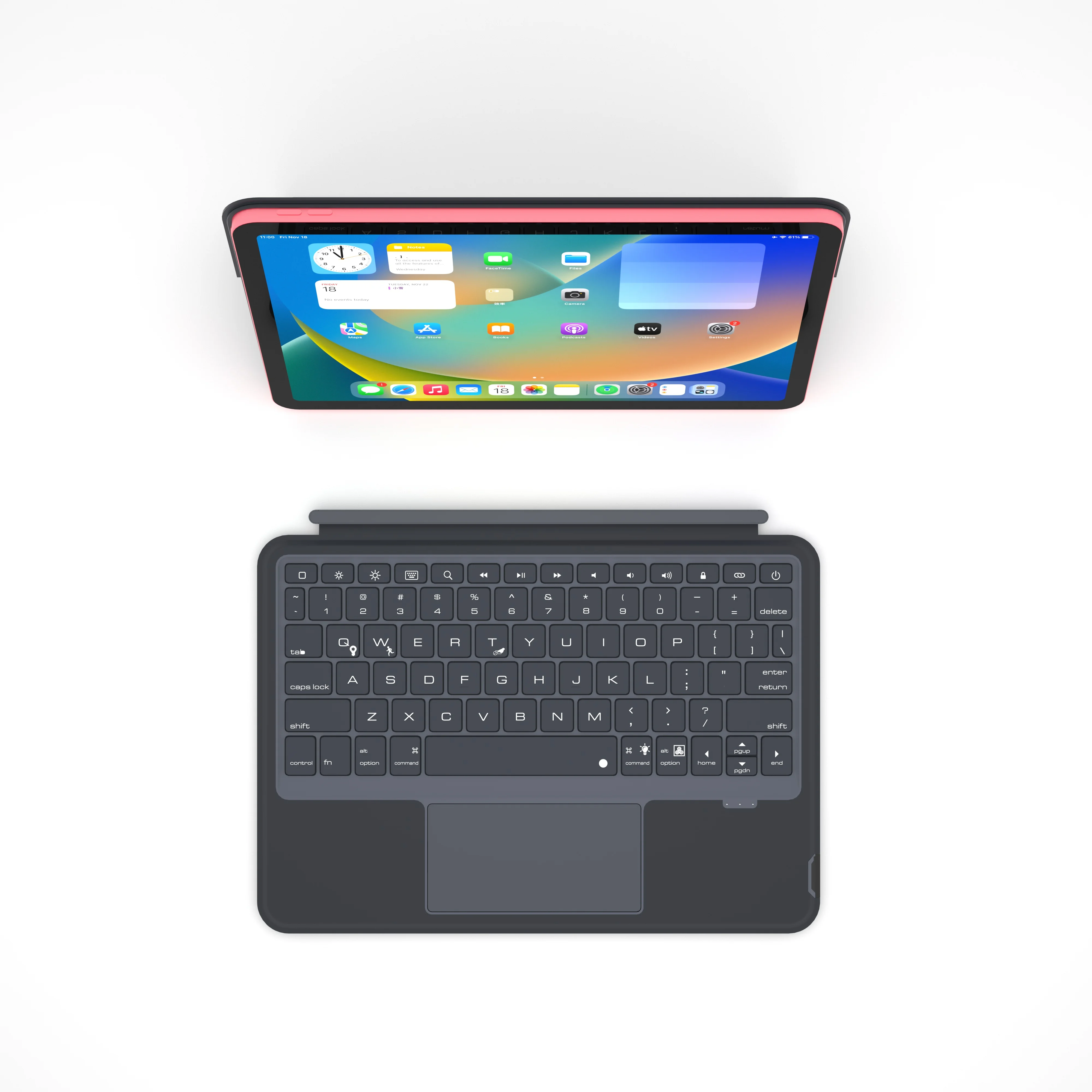 Magic Touchpad Keyboard case Trackpad Rgb Backlit Custom Wireless ...