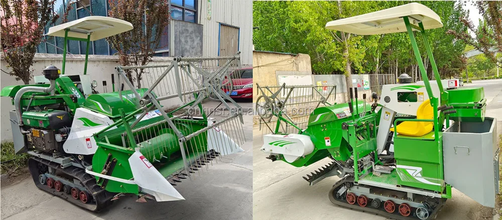 Tractor Mounted Combine Harvester Mini Grain Rice Combine Harvester ...