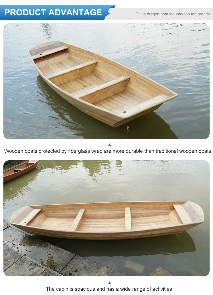 Wholesale 1-3 People Solid Wood Color 2.8-5m Marine Glass Ladle Wooden ...