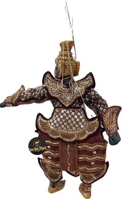 Wooden Puppets Classic Myanmar Puppet Drama Yoke-that Is A Combination ...