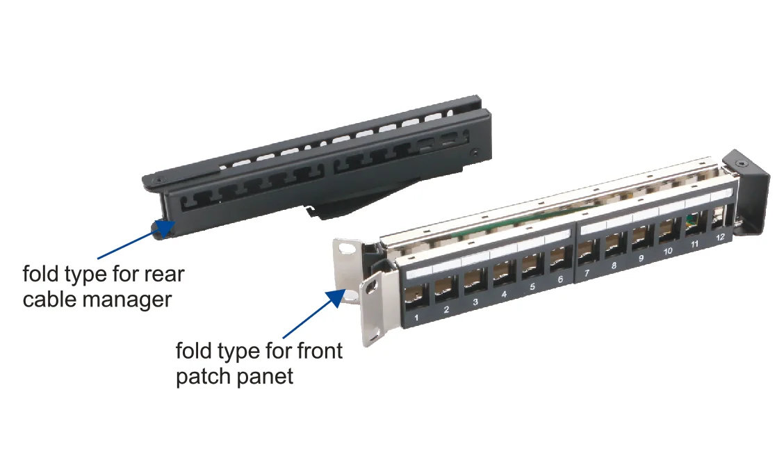 New Type 24 Port Angle Patch Panel 1u Utp 24 Port Fiber Patch Panel ...