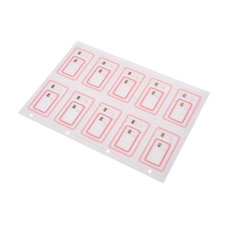 UHF RFID Card Prelam Etch Antenna PVC Inlay Sheet Alien Impinj Chip ...