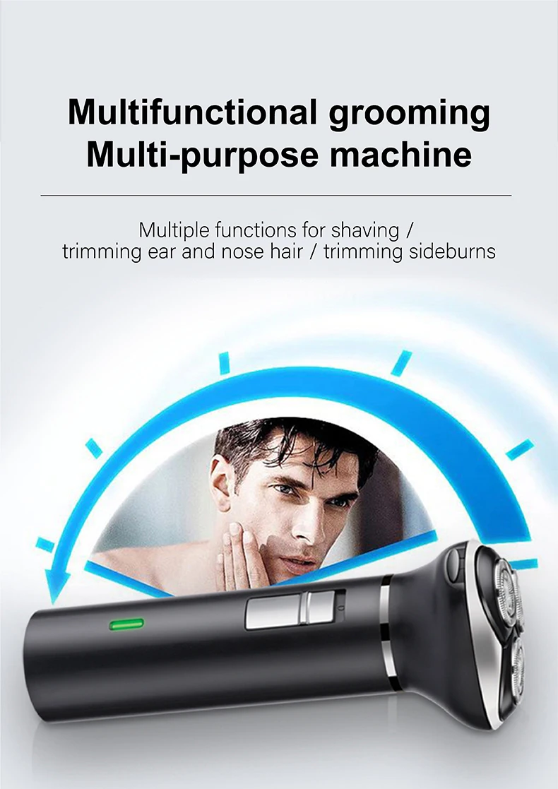 3 In1 Multi-function Cordless Wet&dry Hair Clipper Reciprocating Razor ...