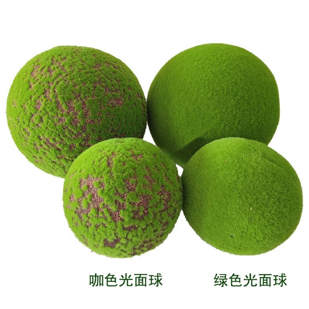 Outdoor Decor Green Space Moss Grass Ball Foam Moss Stone