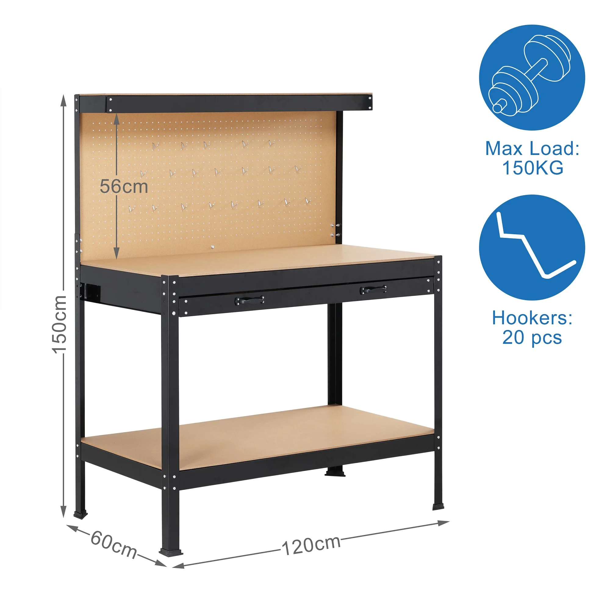 Multi-purpose Workbench Work Table with Drawer| Alibaba.com