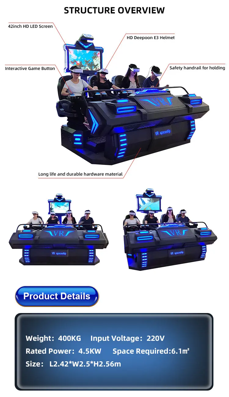 Vr Roller Coaster Coin Operated Arcade Games 360 Chair 9d Vr Slide Vr 4 ...