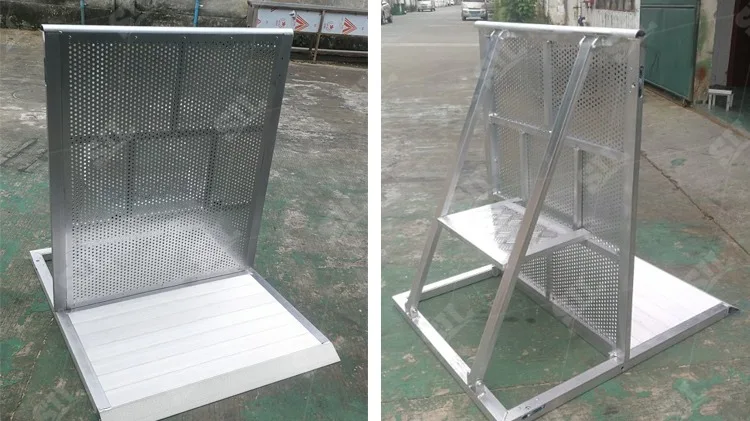 Sil Powder Coating Barrier Blow Through Heavy Duty Aluminum Crowd ...