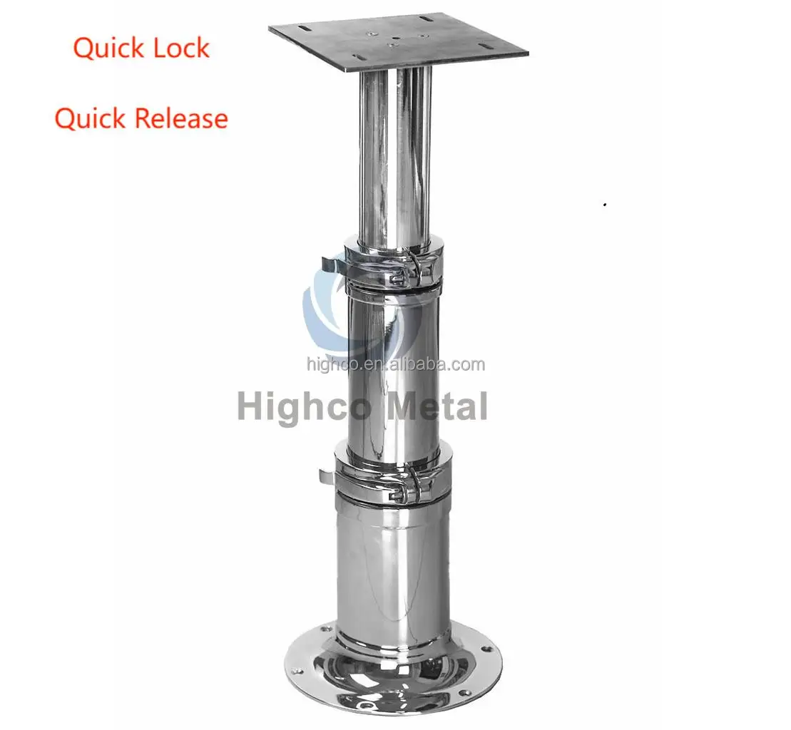 Heavy Duty Adjustable Boat Seat Table Pedestal for Boat and Yacht