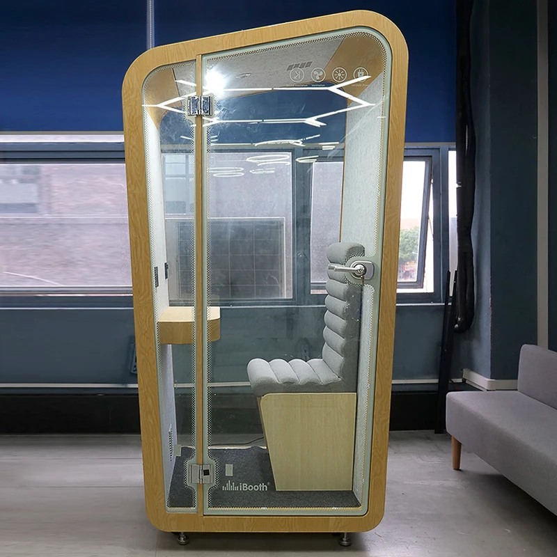 Modern Single Person Work Pod - Privacy & Acoustic Quality