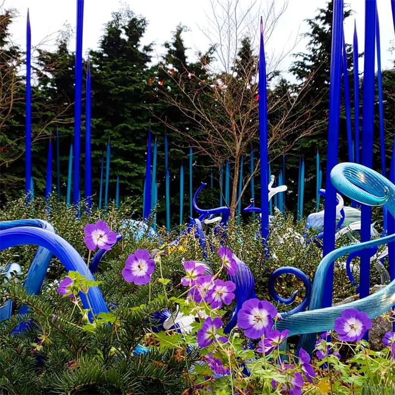 100% Mouth Big Ornament Garden Modern Tall Murano Glass Sculpture ...