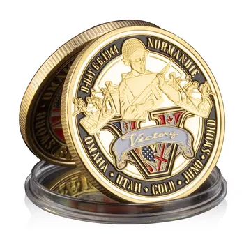 Wwii 1944.6.6 D-day Normandy War Ii 70th Anniversary Metal Challenge ...