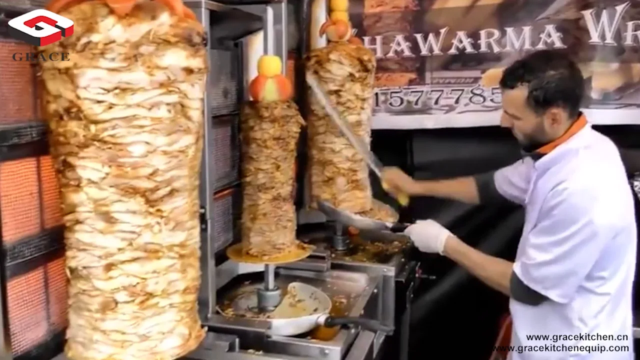 Rotary Table Top Commercial Meat Product Making Machines Doner Kebab ...