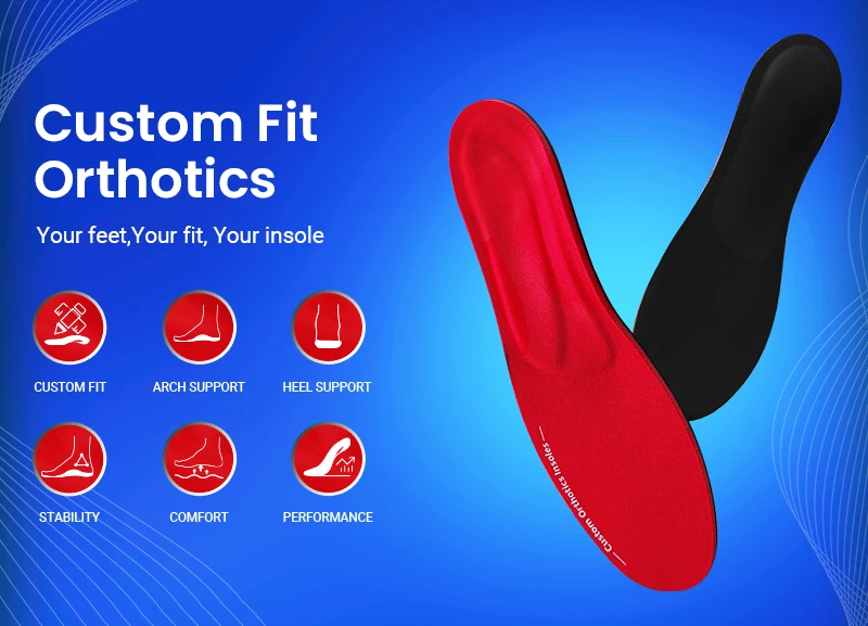 Customizable Heat Mouldable Insoles for Flat Feet Support