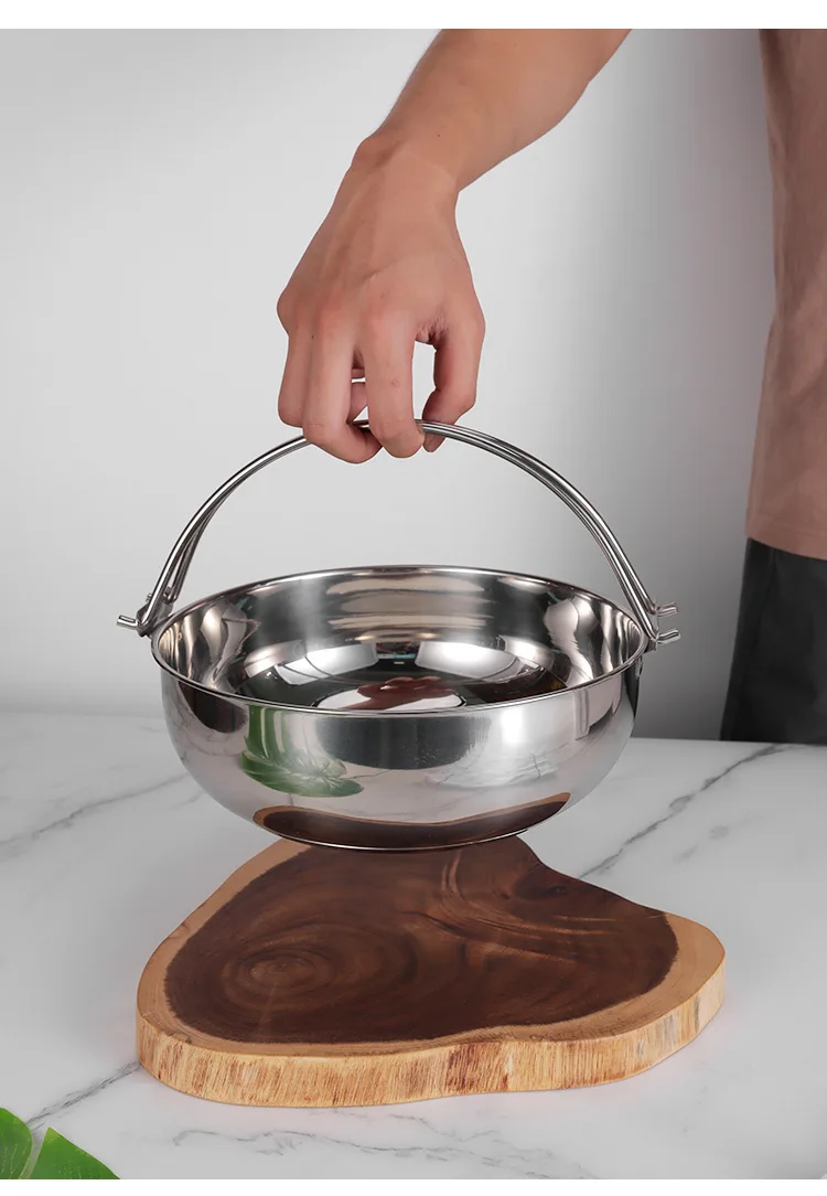Stainless Steel Japanese Style Hot Pot Hanging Pot Compound Bottom ...