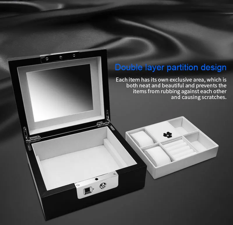 Outdoor Waterproof Wholesale Pu Leather Gift Box Jewelry Fingerprint ...