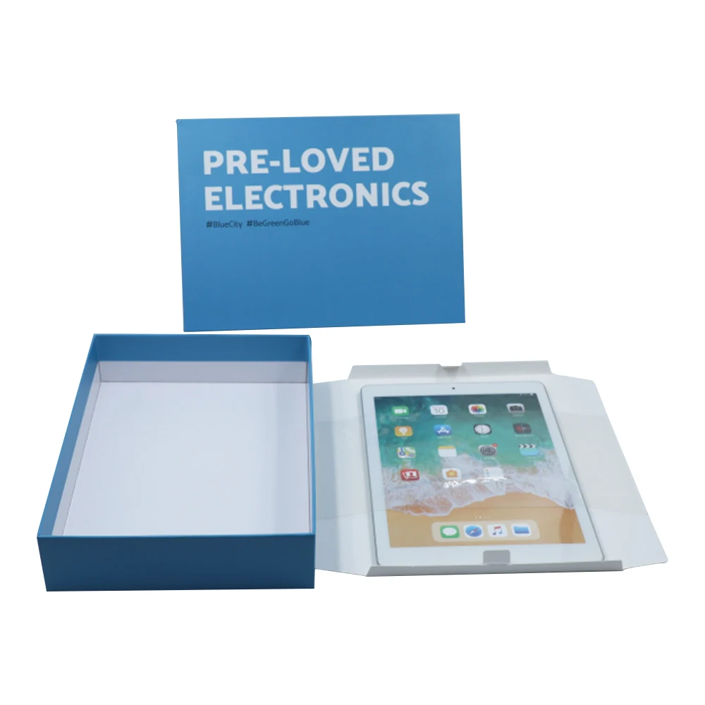 Customizable White Cardboard Laptop Box for Tablet Packaging
