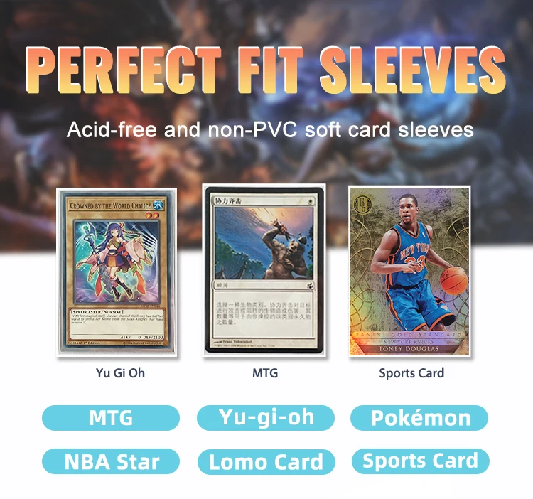 Clear Inner Sleeves For Trading Card 64x89mm Mtg Perfect Fit Sleeves ...