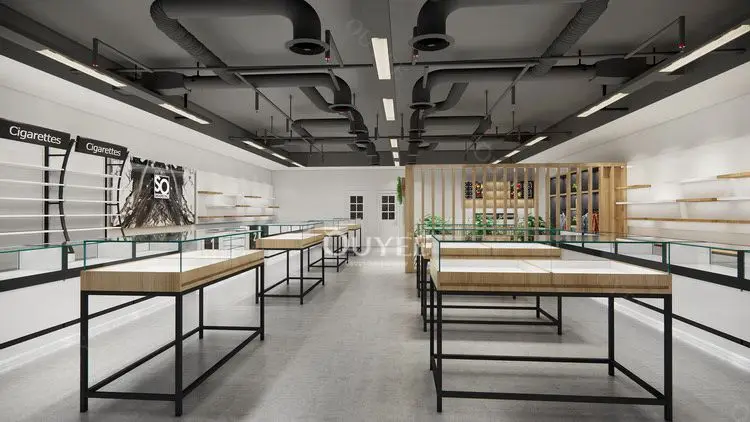 Decoration Design Hookah Shelf Retail Display Counters Glass Vitrine ...