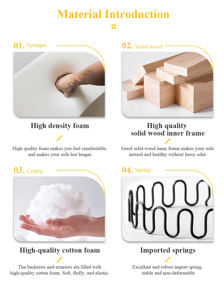 Luxury Modern 7 Seater Sectional Couch Sofa Set Living Room Sofas Couch ...