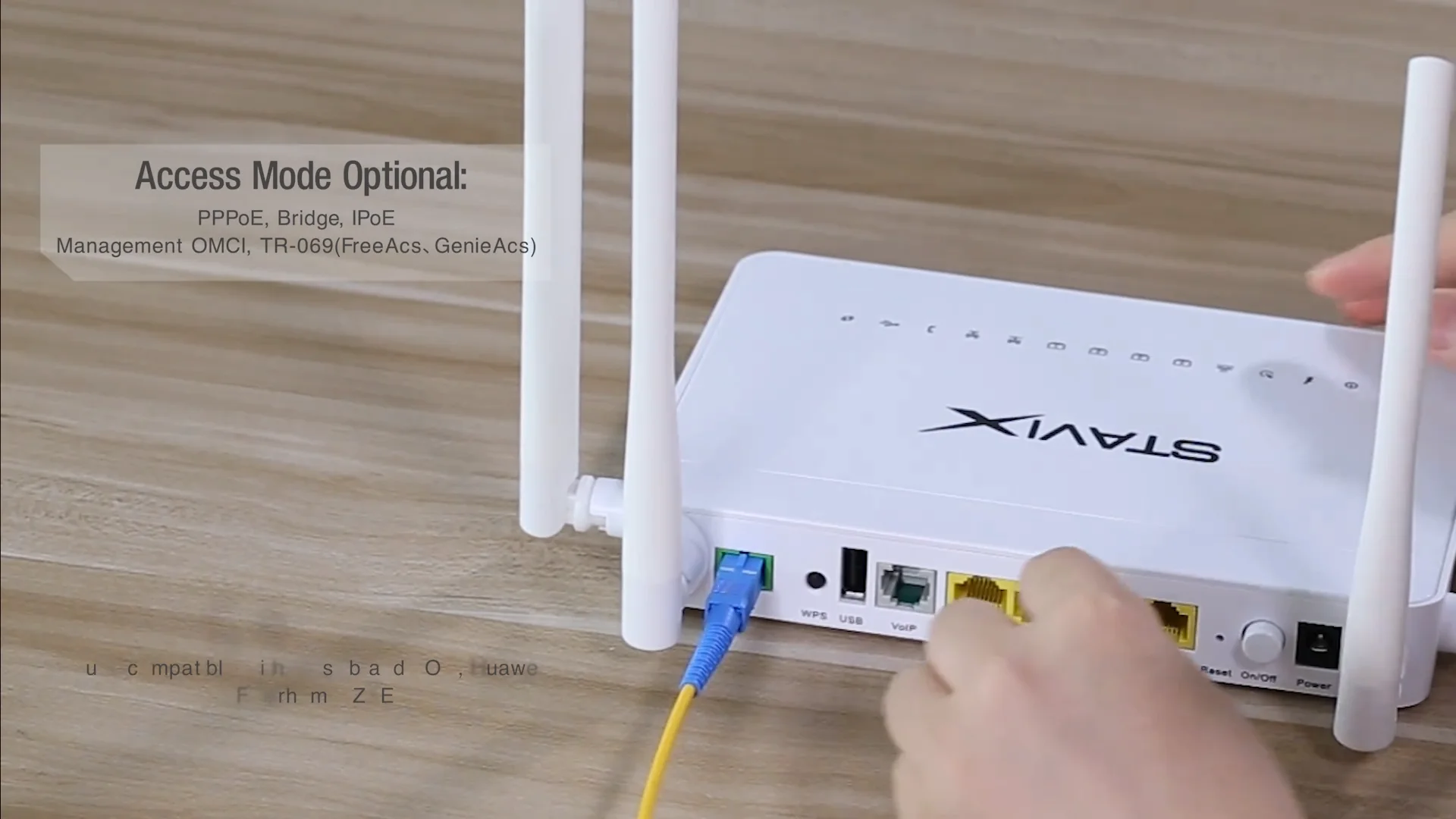 Stavix Onu Gpon 4ge+ 1pots+usb+wps+1200 Ac Wifi Xpon Tr069 Omci Modem ...