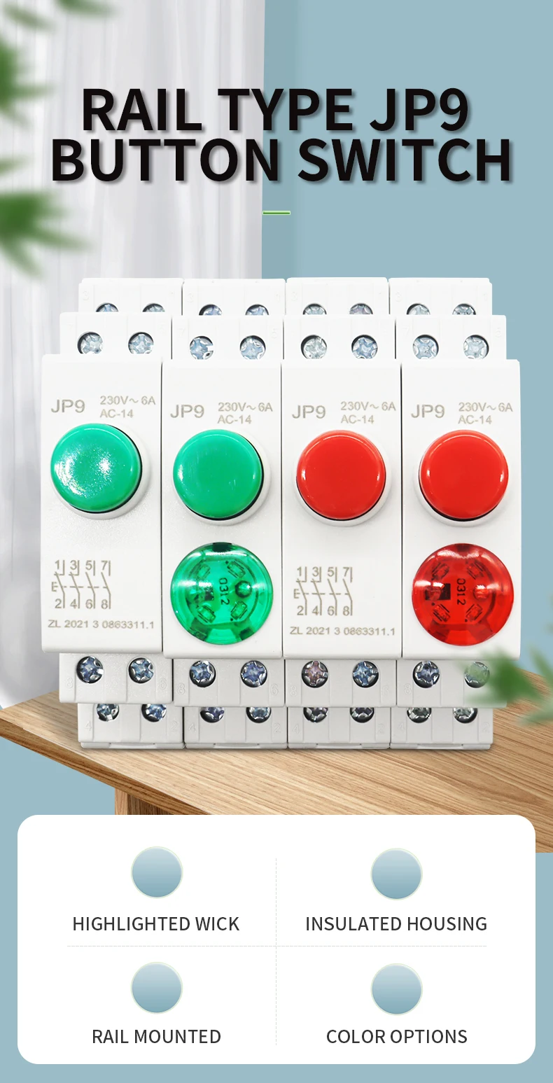 Din导轨安装24v 220v 230v指示灯红色绿色发光二极管灯jp9指示发光二极管信号灯指示指示灯 - Buy 驾驶员灯指示器,Led信号灯,Din导轨安装指示灯 Product on ...