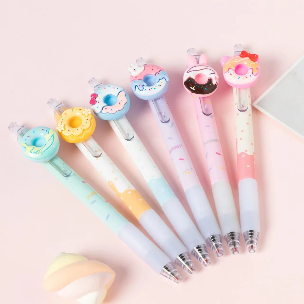 Cute Cartoon Donut Shaped Neutral Pen Creative Student Signature Gel ...