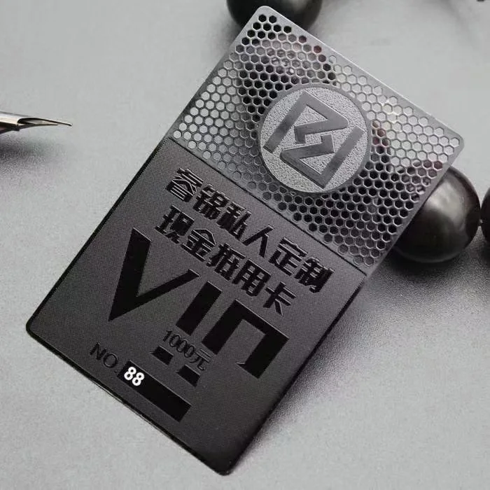 Custom Made Vip Membership Gold Card Aluminum Nameplate Metal Business ...