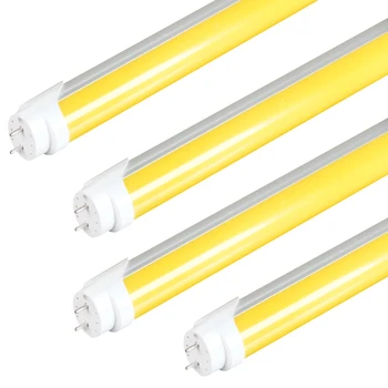 Yellow Color Uv Free Led Tube T5 T8 500nm Semiconductor Uv Filter Led ...