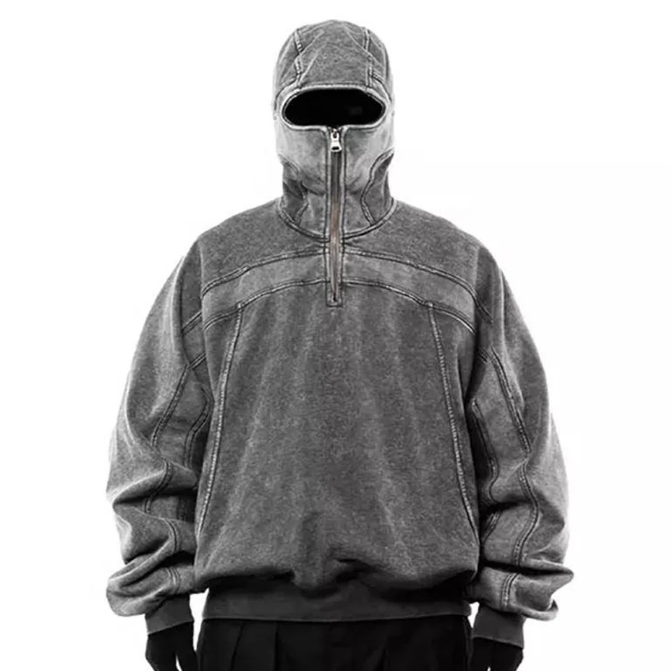Manufacturer Ninja Masked Vintage Blanks 500gsm Heavyweight Custom Men ...