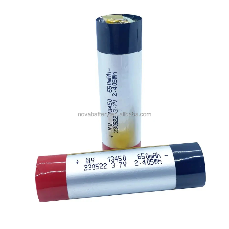 Small 12v Cylinder Lithium Battery Pack - 600mah Lipo
