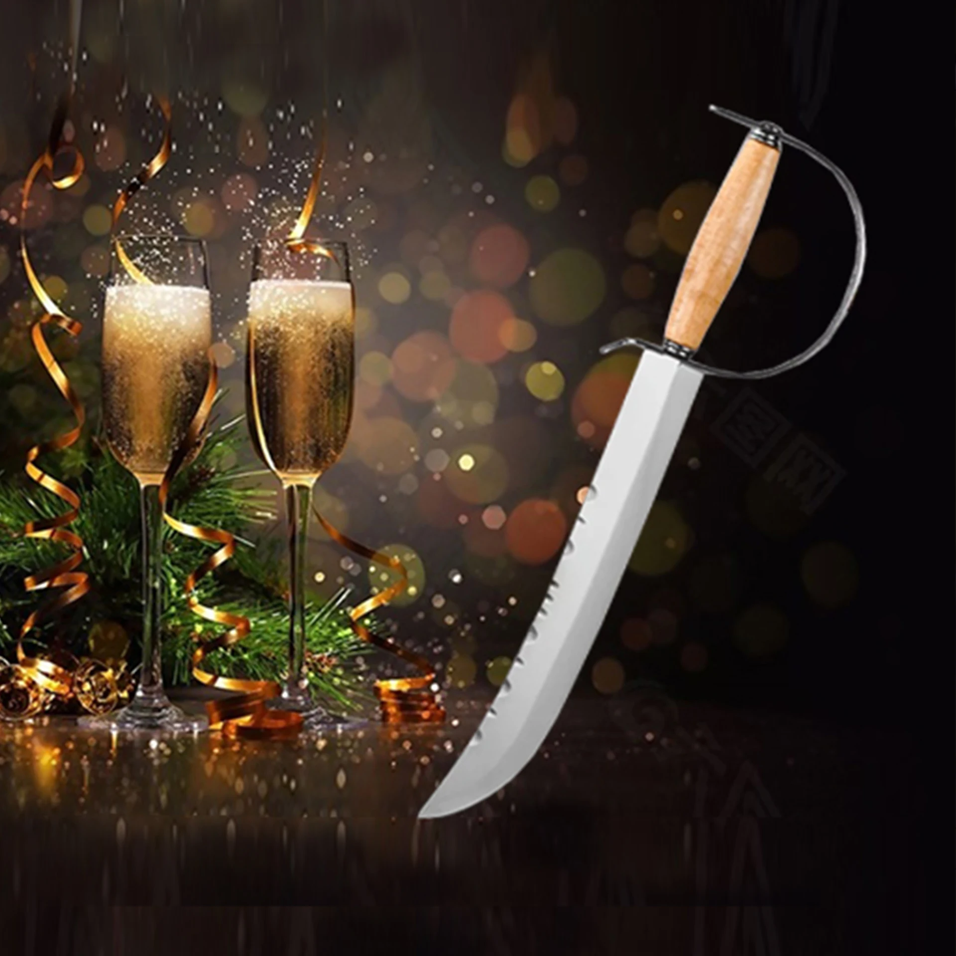 Champagne Saber with Gift Box - Quality Sparkling Wine Opener