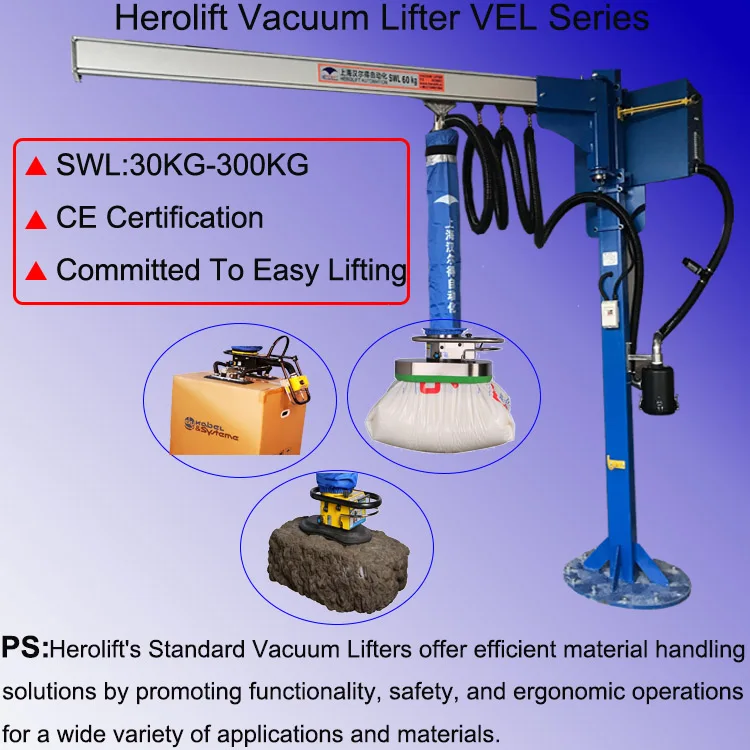 Single Bag 25 Kg Vacuum Suction Cup Lifter - Material Handling