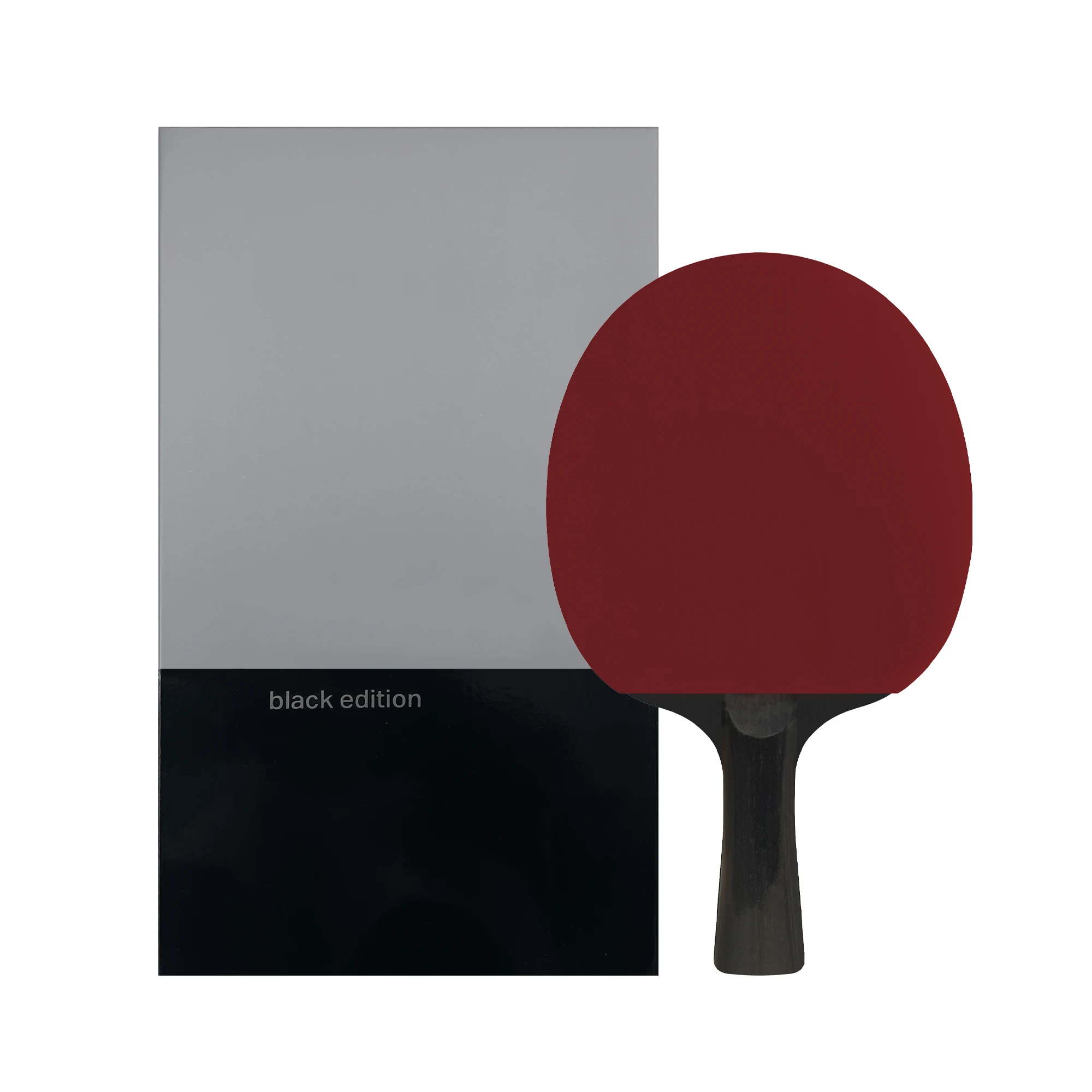 All Dyed Black Edition Ittf Approved Table Tennis Racket 2 Star Abs ...