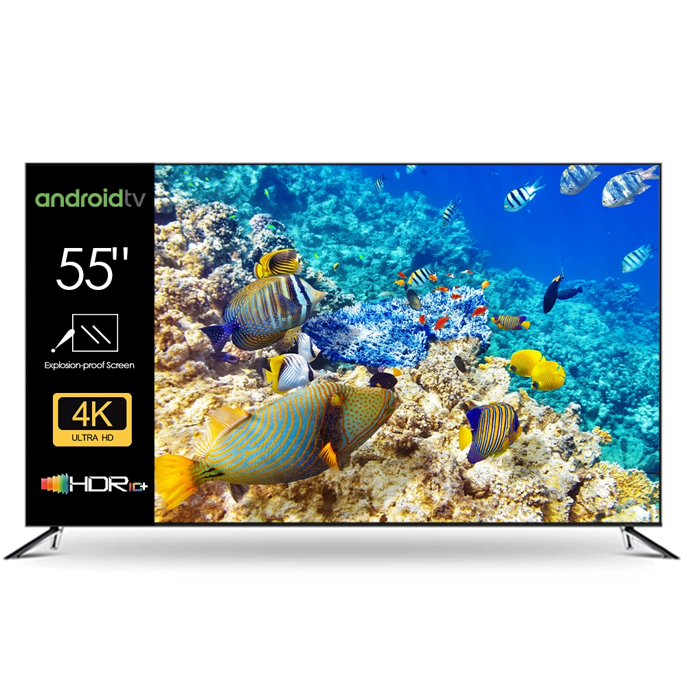 Factory Oem Brand Led Tv 55inch Tempered Glass Screen Tv Television 55 ...