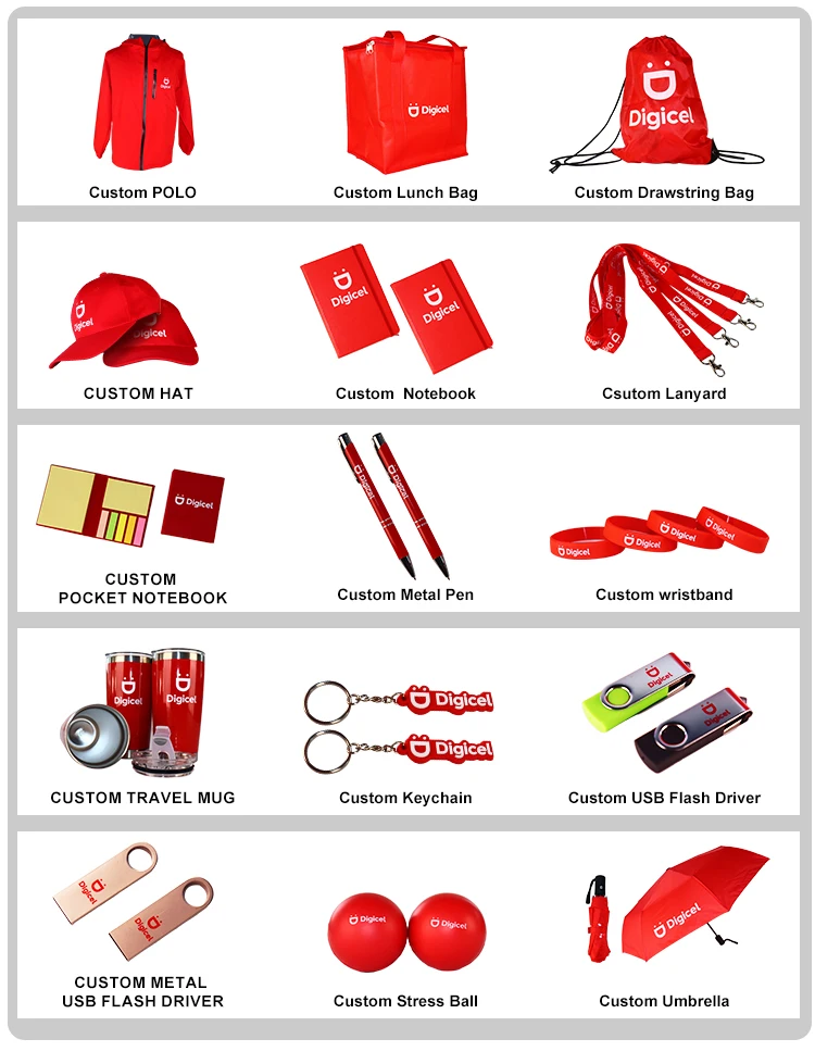 AI-MICH New Produce Red Custom Merchandising Logo Printing Luxury ...
