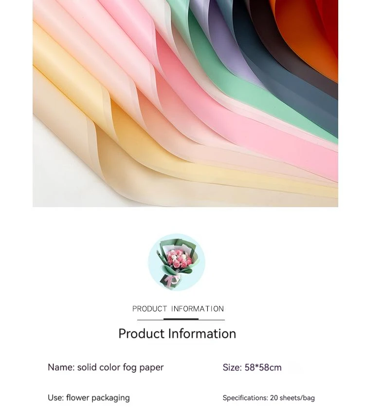 Waterproof Wrapping Paper for Flower Gift Packaging