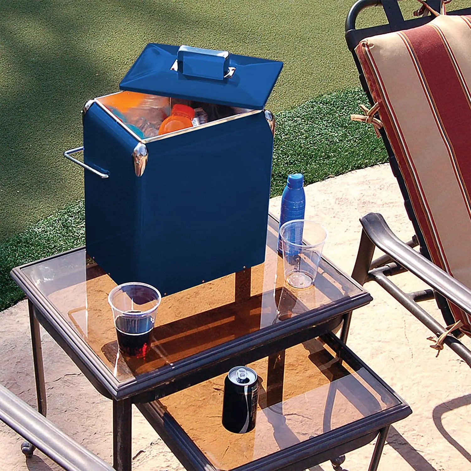 Creative Outdoor Stainless Steel Legacy Cooler Built-in Bottle Opener ...