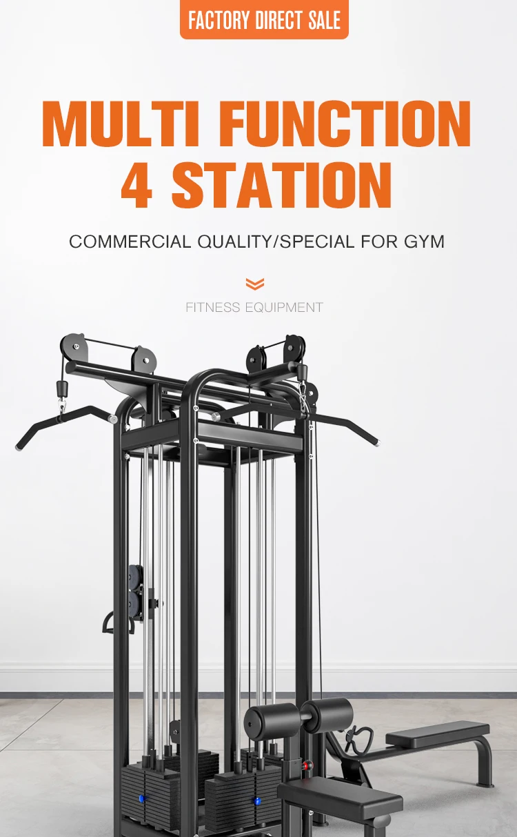 Multi Function Station Gym - 4 Station Bodybuilding Equipment