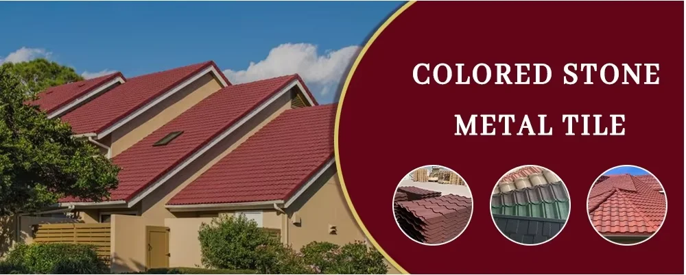 Luxury Profile Metal Stone Roofing Tile featuring vibrant long lasting ...