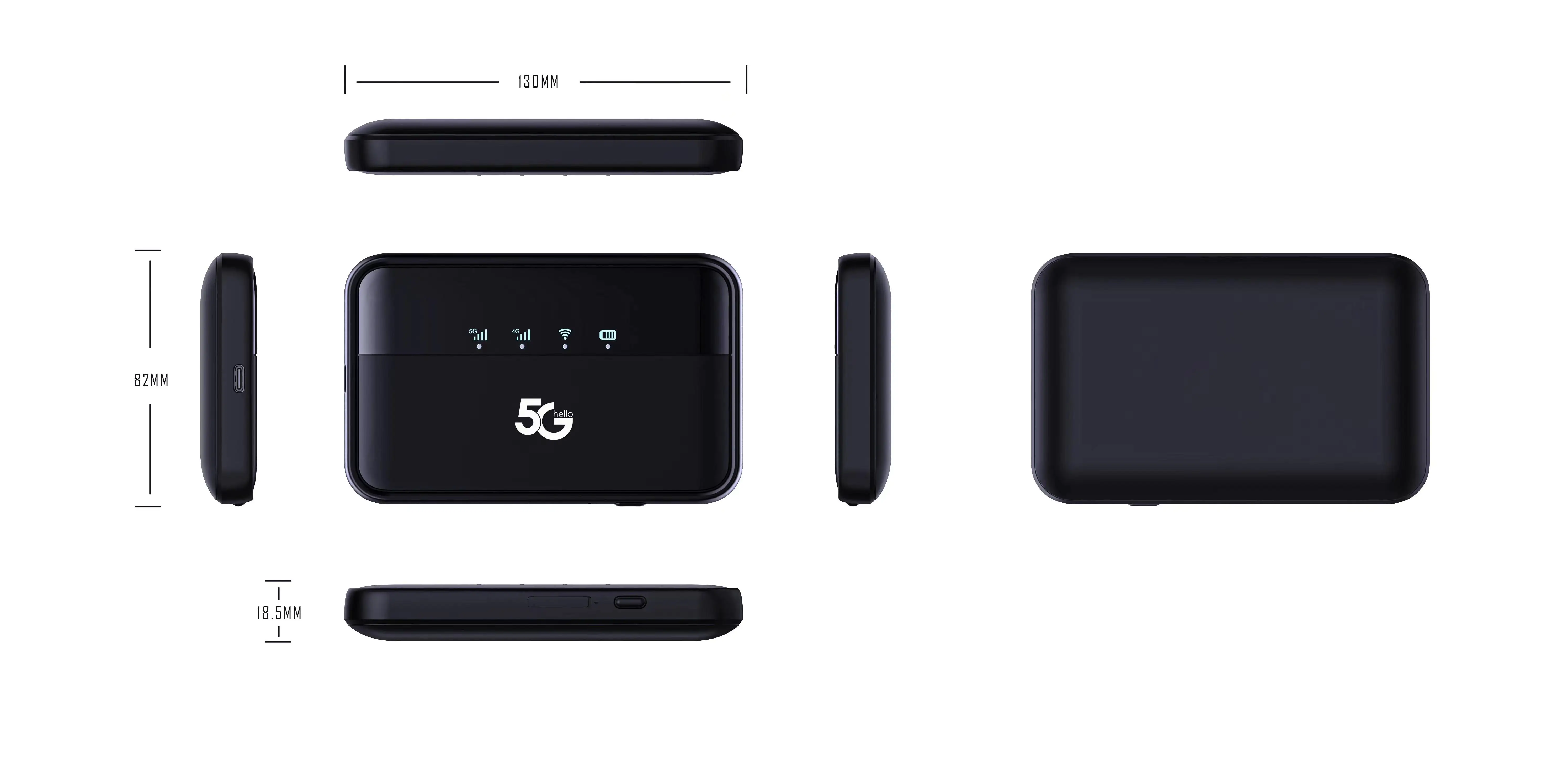 1000mbps Wireless 4g 5g Router Portable Sim Card Router Cpe 10000mah ...