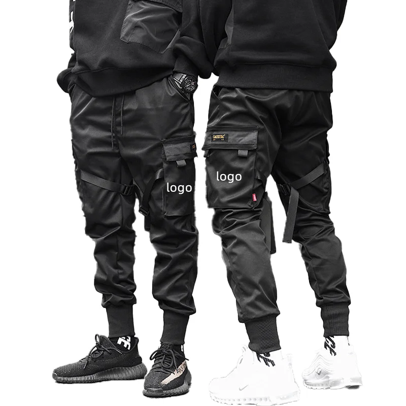 Free Sample Men Multi-pocket Harem Hip Pop Pants Trousers Streetwear ...