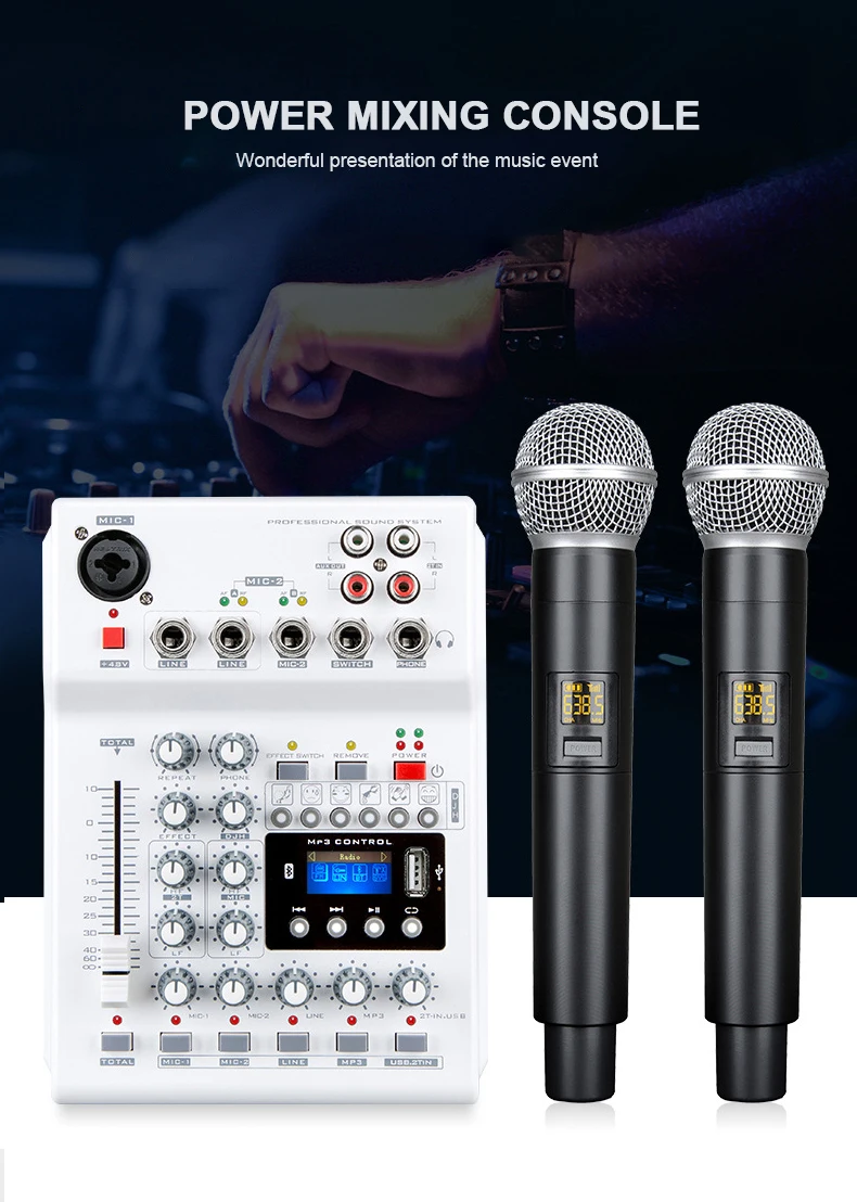 Portable pa System with Wireless Mic MG-04 Dj pa System Mini Audio ...