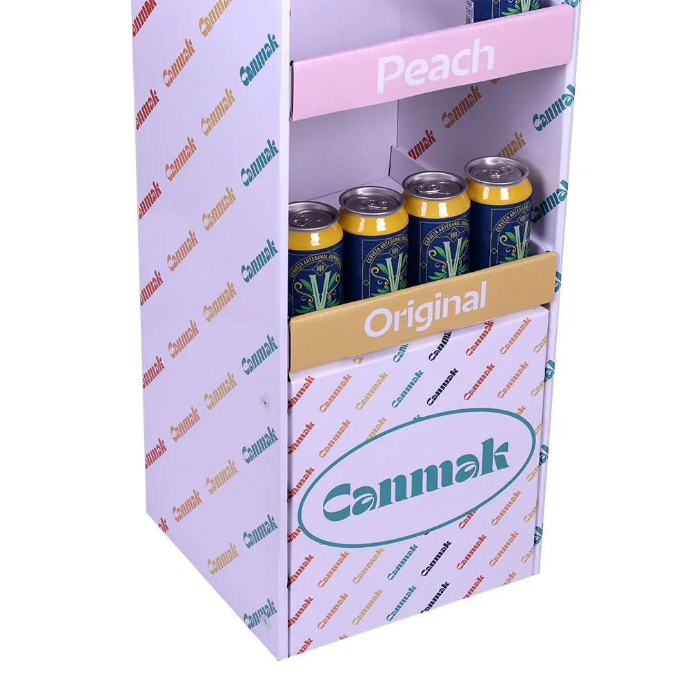 Custom Pop Up Corrugated Cardboard Floor Beverages Drinks Wine Beer ...