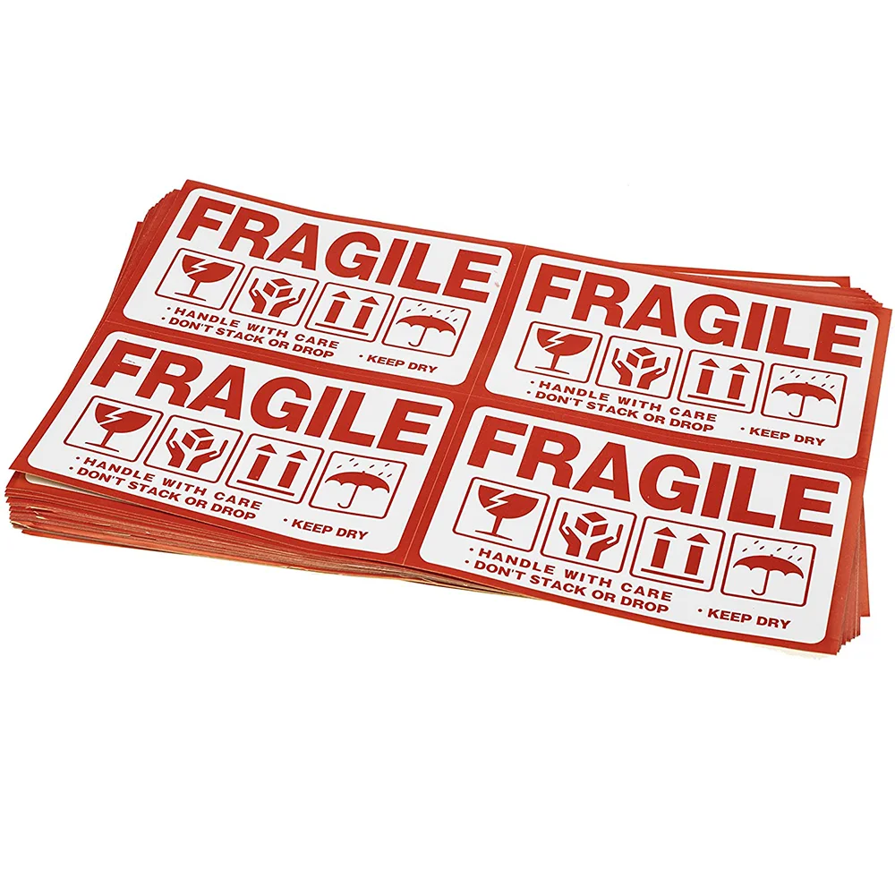 Large Fragile Handle With Care Keep Dry Upward Do Not Trample Shipping ...