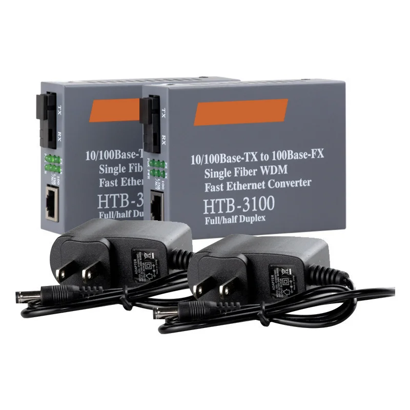 10/100m Fiber Media Converter Htb-3100 Netlink 25km A/b Converter Fiber ...