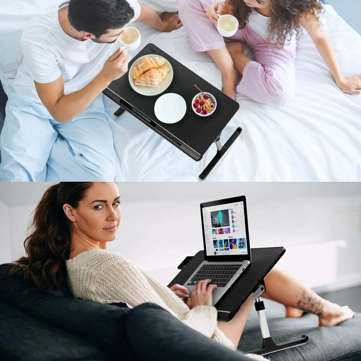 Portable Children Study Table Bed Study Angle Adjustable Laptop Stand ...