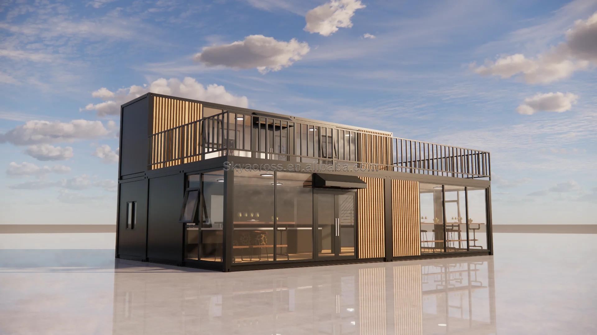 Modular Shipping Container Restaurant - Luxury Prefab House