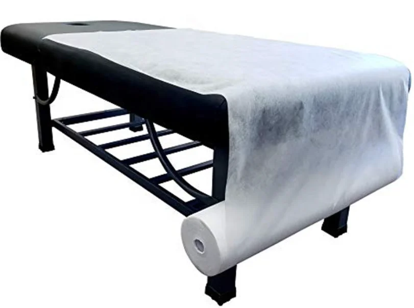 30gsm White Medical Perforated Disposable Spunbond Nonwoven Bed Sheets ...