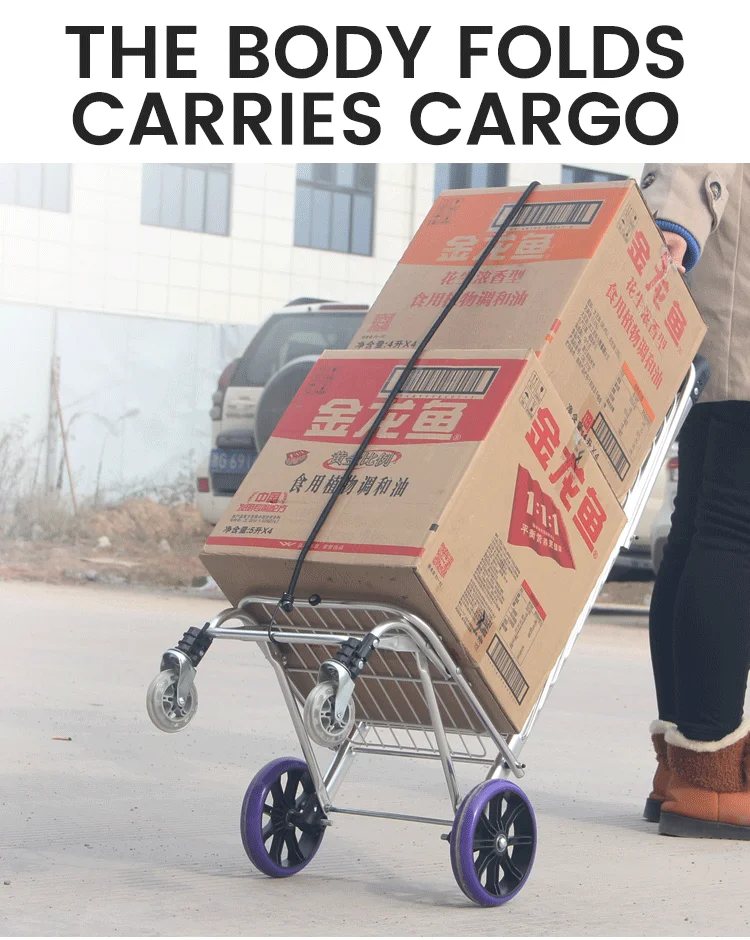 Folding Shopping Cart,Jumbo Grocery Cart,Heavy Duty Utility Cart,88 Lbs ...